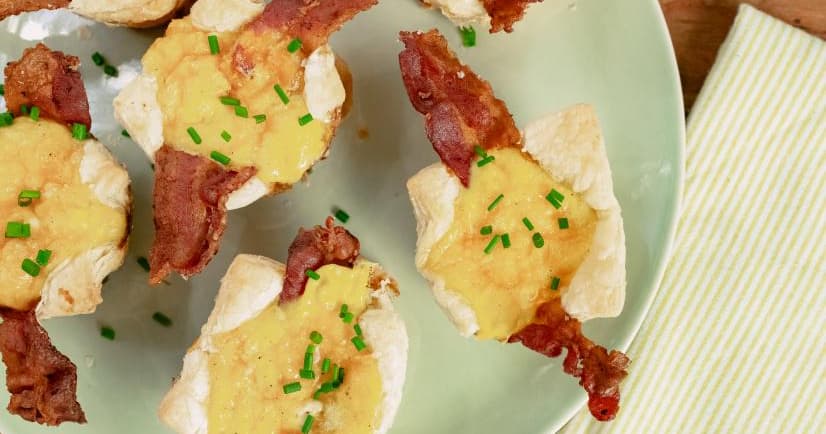 Bacon, Egg and Cheese Toast Cups | Punchfork