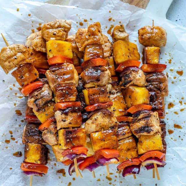 Chicken Pineapple Kabobs | Punchfork