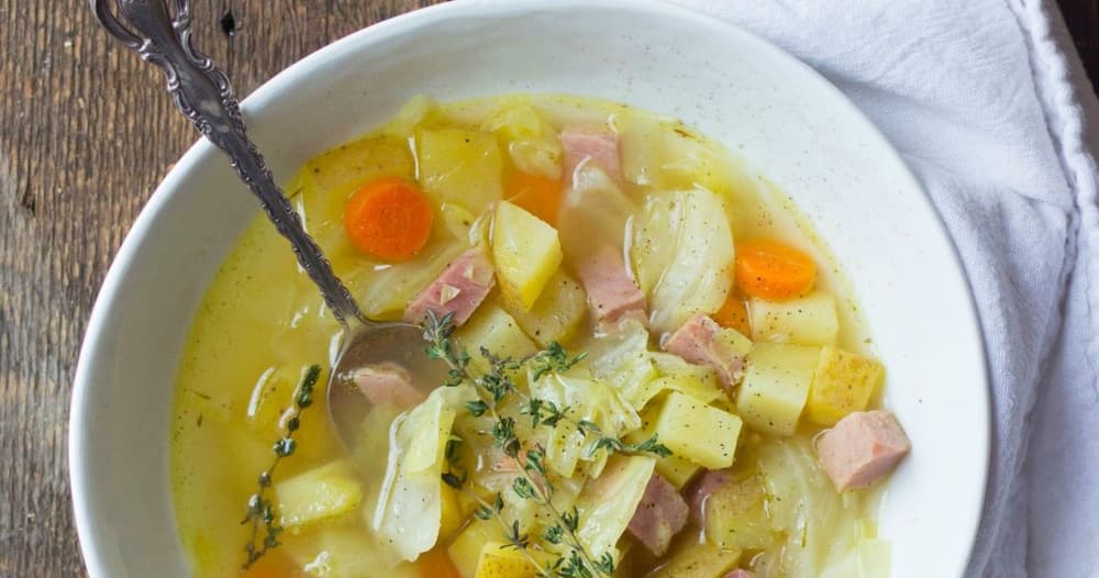 Old-Fashioned Ham, Cabbage & Potato Soup | Punchfork