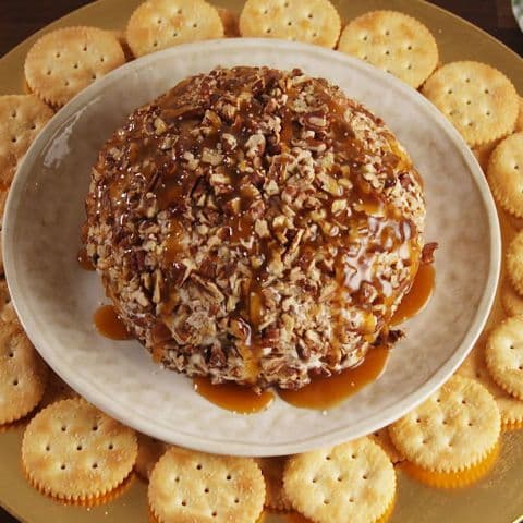 Caramel Apple Cheese Ball | Punchfork