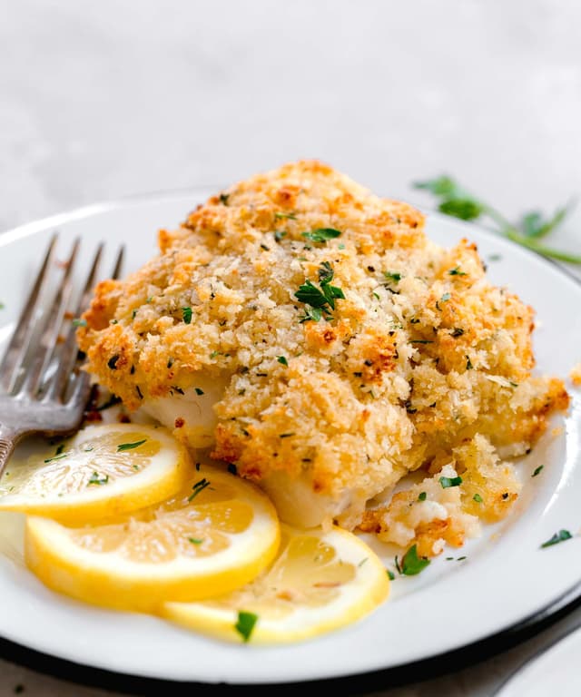 Panko Parmesan Baked Cod | Punchfork
