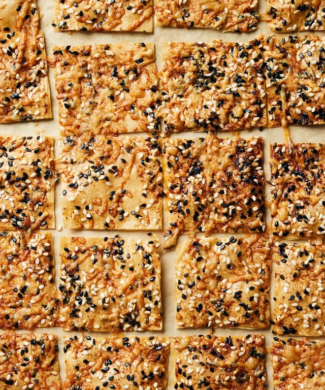 Cheesy Sesame Phyllo Bites | Punchfork