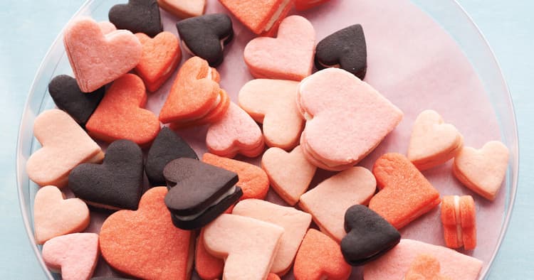 Pink Heart Sandwich Cookies | Punchfork