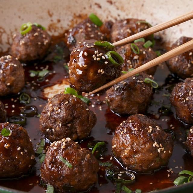 General Tso Meatballs | Punchfork