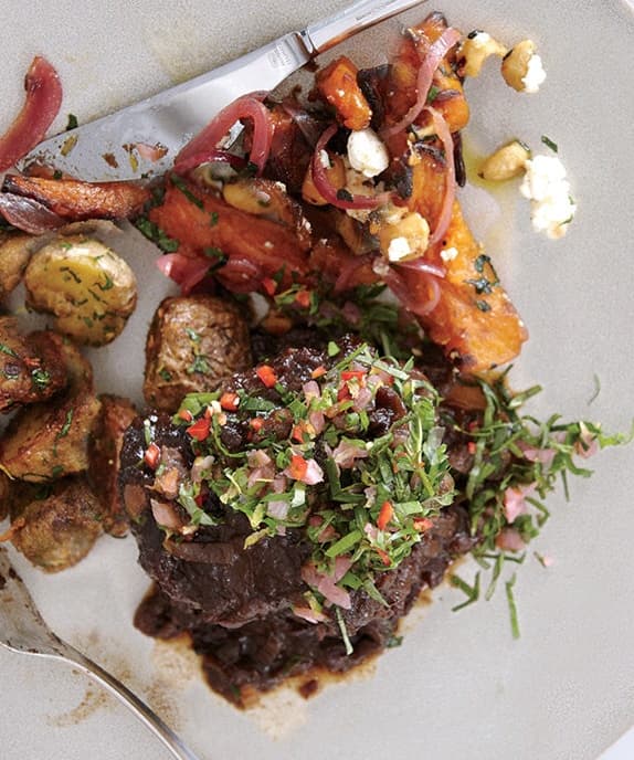 Braised Beef with Red Onion Gremolata | Punchfork