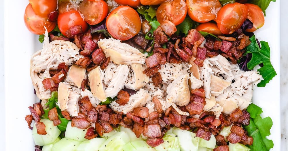 Easy Chicken Club Salad | Punchfork