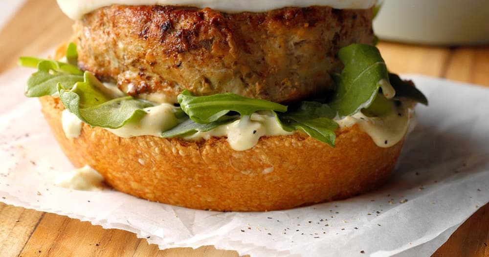 Open-Faced Chicken Avocado Burgers | Punchfork