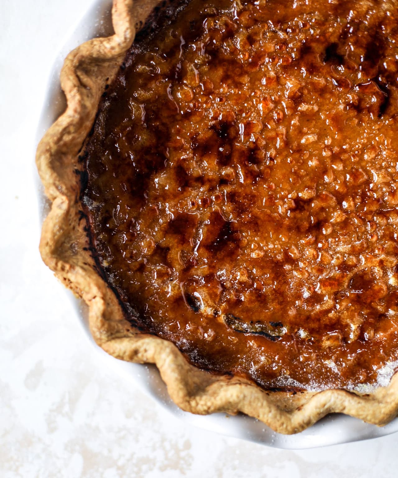 Bourbon Brûlée Pumpkin Pie | Punchfork