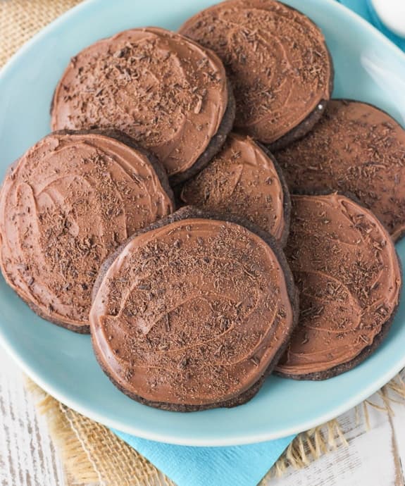 Grandfather's Favorite Iced Chocolate Cookies | Punchfork