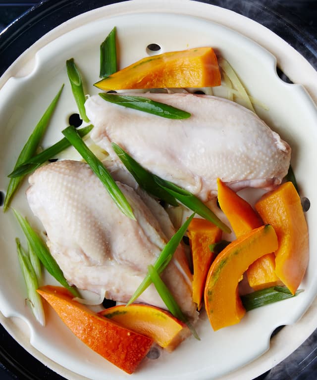 Sake-Steamed Chicken and Kabocha Squash | Punchfork
