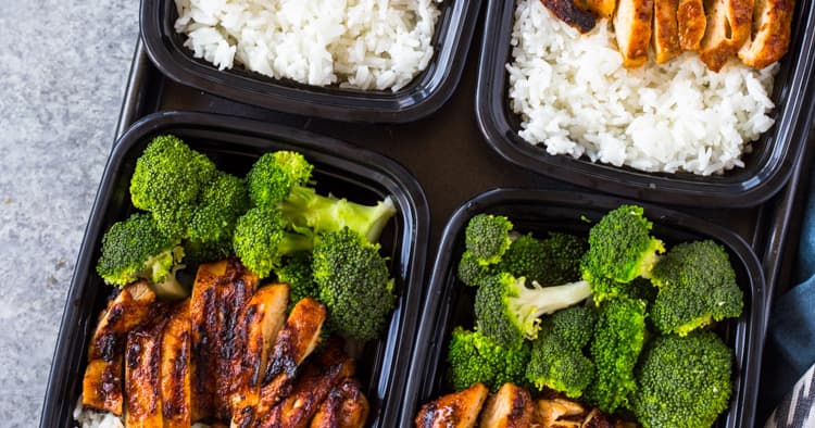 20 Minute Meal-Prep Chicken, Rice, and Broccoli | Punchfork