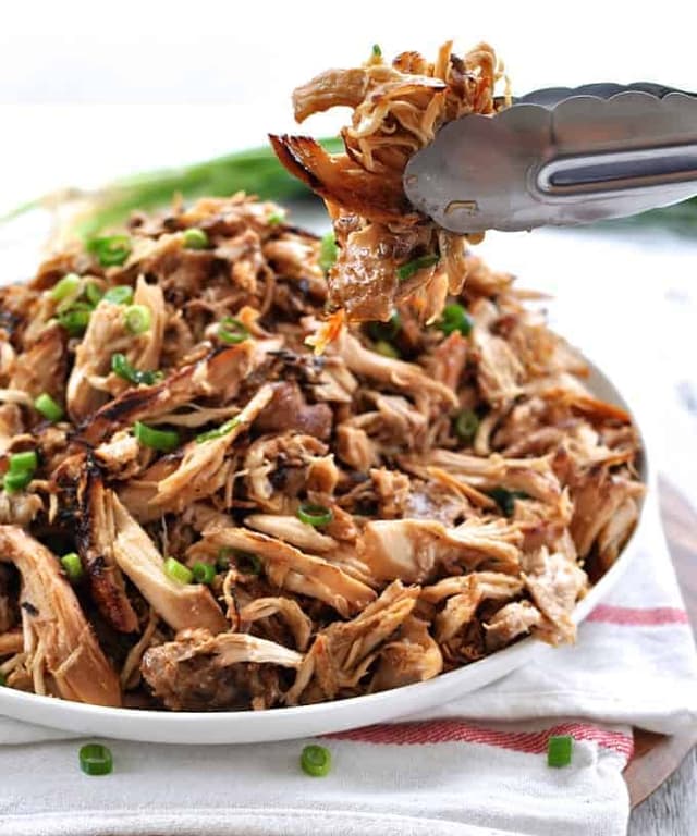 Slow Cooker Crispy Chinese Shredded Chicken | Punchfork