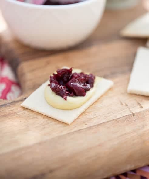 Basil Cashew Spread with Cherry Balsamic Compote | Punchfork