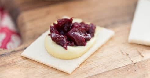 Basil Cashew Spread with Cherry Balsamic Compote | Punchfork
