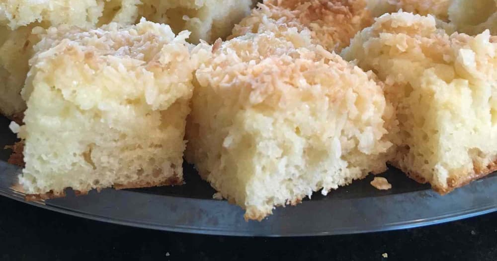 Easy Coconut Sheet Cake | Punchfork