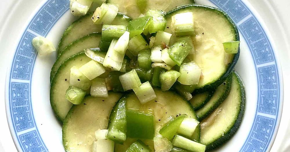 Sweet and Sour Zucchini Salad | Punchfork