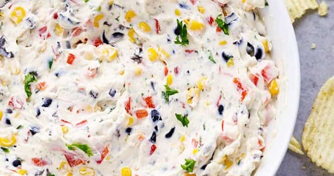 Loaded Creamy Ranch Dip (Poolside Dip) | Punchfork