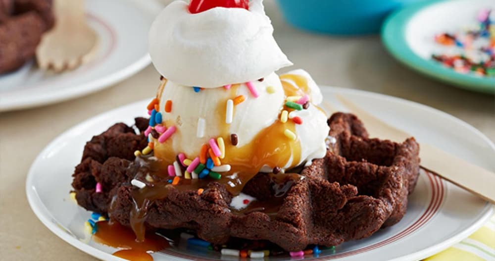 Waffled Brownie Sundae | Punchfork Waffled Brownie Sundae | Punchfork