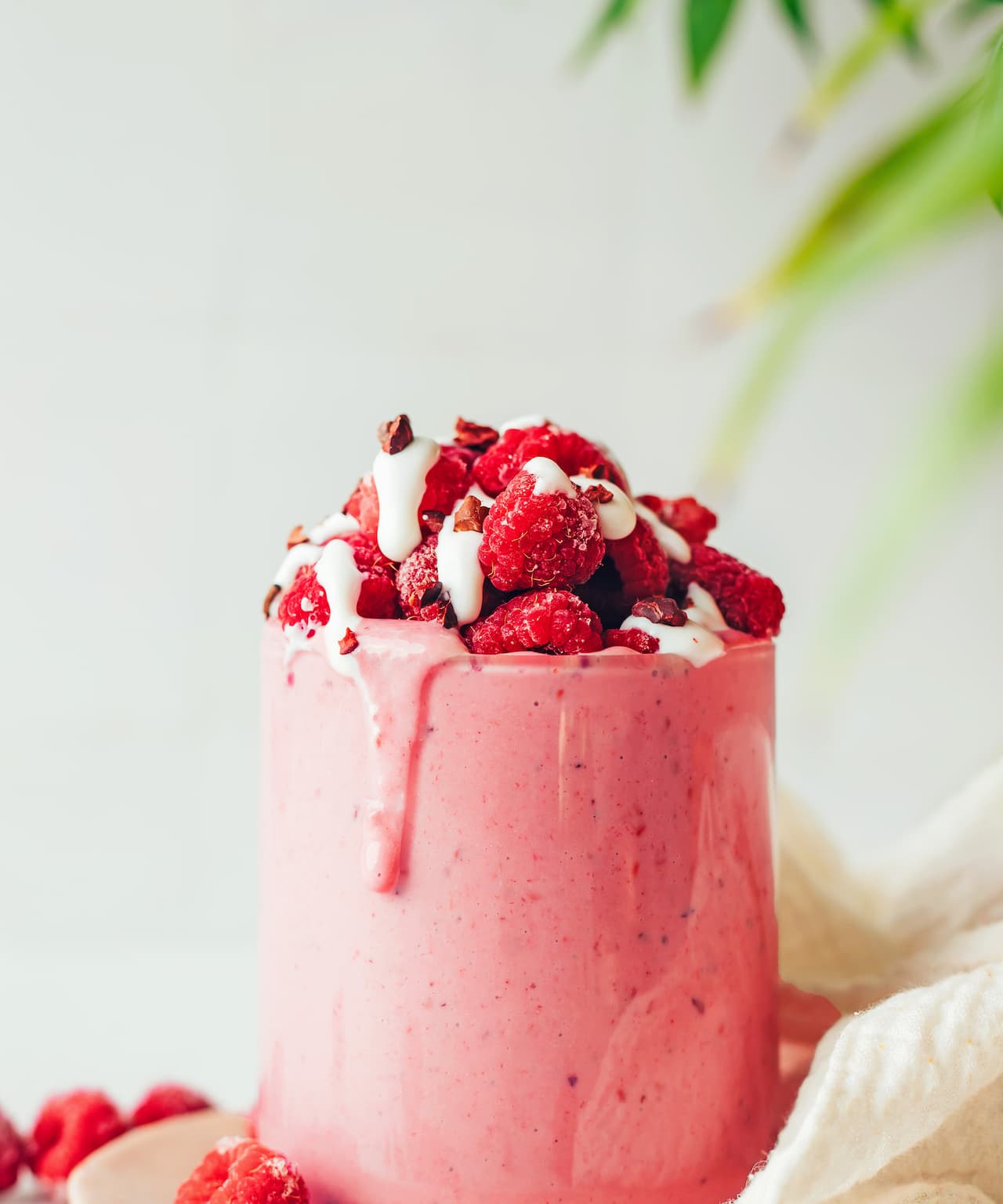 Creamy Raspberry Chip Smoothie | Punchfork