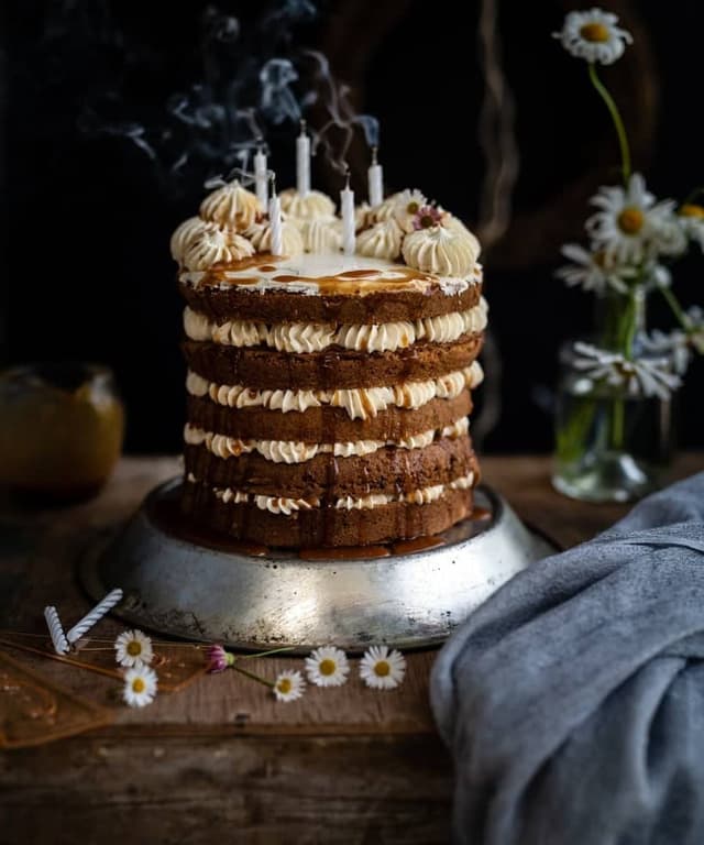 Earl Grey Layer Cake with Swiss Buttercream and Earl Grey Caramel ...
