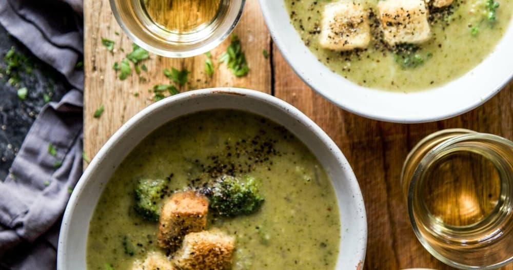 Smoked Gouda Broccoli Soup with Garlic Cheese Croutons | Punchfork Smoked Gouda Broccoli Soup with Garlic Cheese Croutons | Punchfork