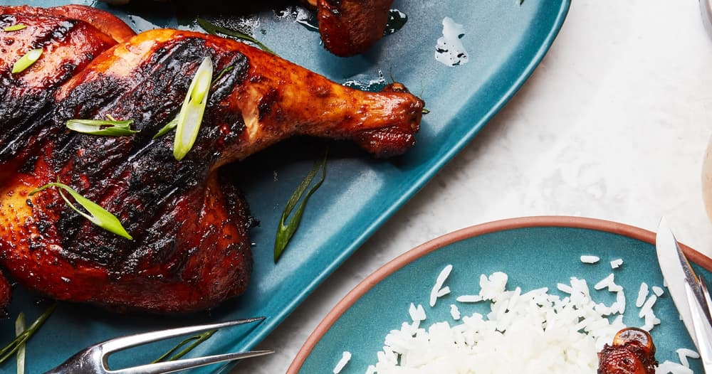 Grilled Half Chicken with Ginger and Garlic | Punchfork