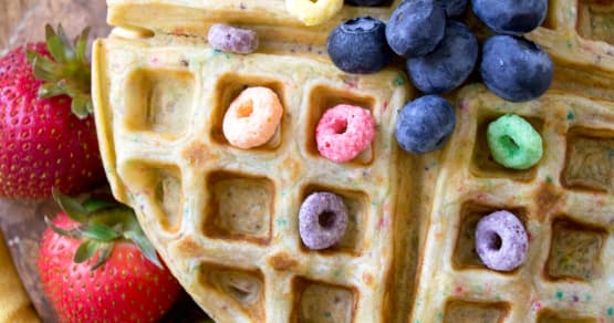 Froot Loop Waffles | Punchfork