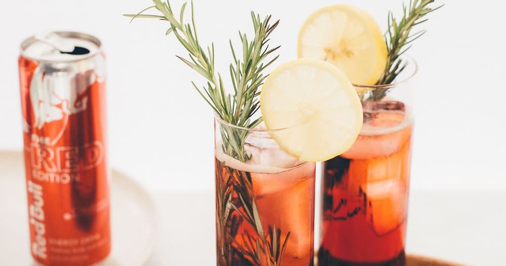 Red Bull Cranberry Mocktails | Punchfork