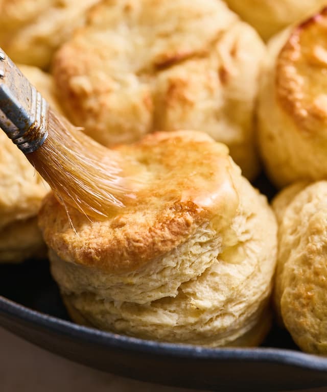 Flaky Golden Brown Buttermilk Biscuits | Punchfork