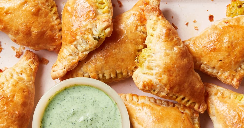 Baked Cheesy Samosa Puffs | Punchfork