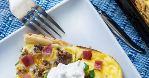 Meat Lovers Breakfast Bake Slab | Punchfork