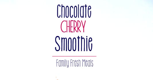 Chocolate Cherry Smoothie | Punchfork