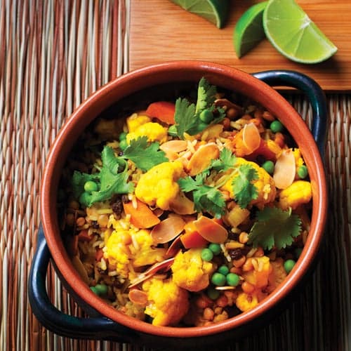 Indian-Style Lentil & Cauliflower Biryani | Punchfork