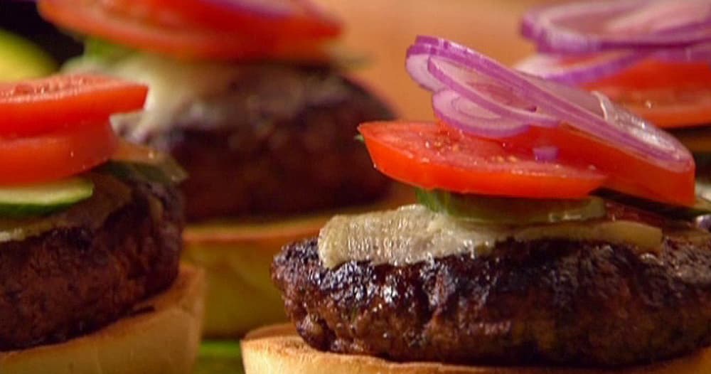 Spanish Burgers with Manchego and Chorizo Hash Browns | Punchfork