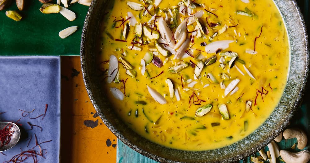 Basundi (Creamy Saffron and Nut Dessert) | Punchfork