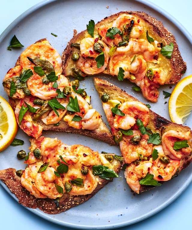 Rustic Shrimp Toasts | Punchfork