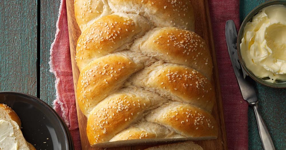 Sesame Wheat Braids | Punchfork