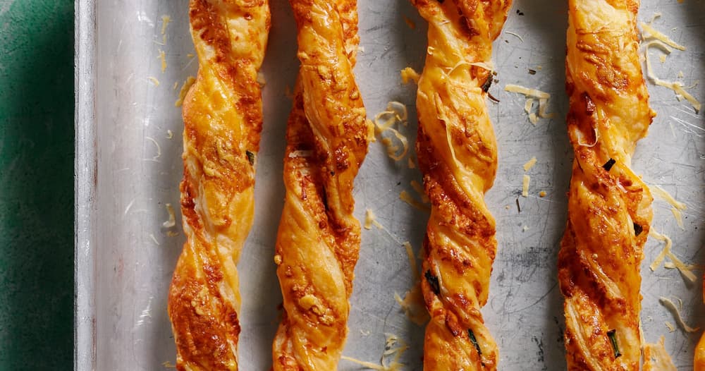 Halloumi Cheese Puff Pastry Twists | Punchfork