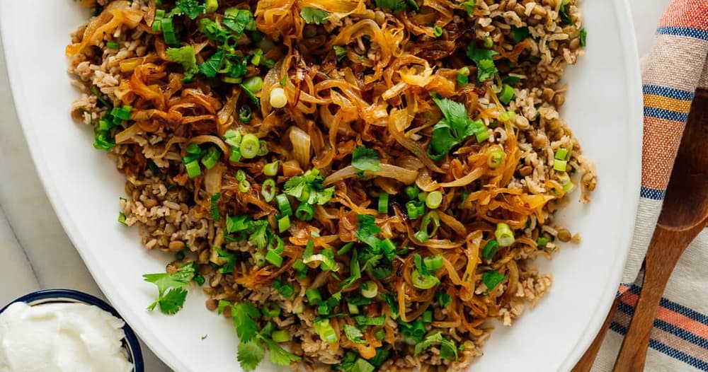 Mujadara (Lentils and Rice with Caramelized Onions) | Punchfork
