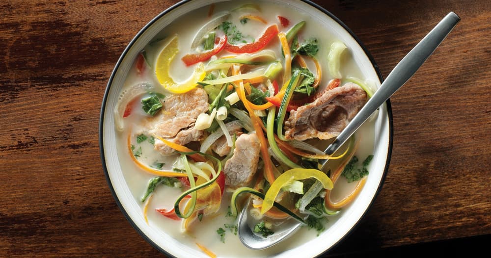 Coconut Lemongrass Soup with Pork | Punchfork