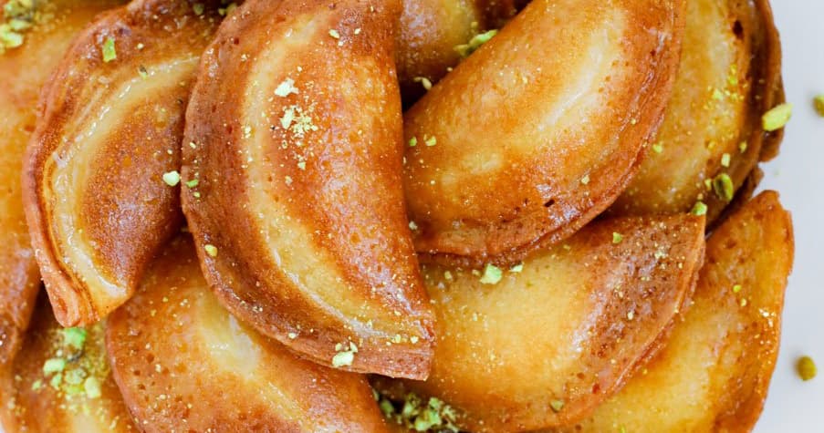 Atayef with Ashta (Katayef) | Punchfork