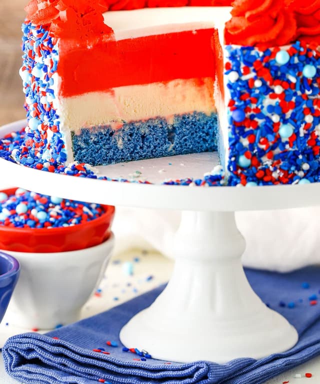 Red, White and Blue Cake | Punchfork