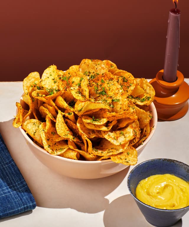 Old Bay Chips with Lemon Mayo | Punchfork