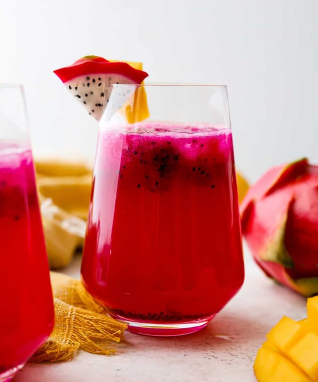 Mango Dragon Fruit Lemonade | Punchfork