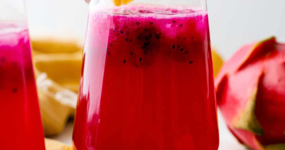 Mango Dragon Fruit Lemonade | Punchfork