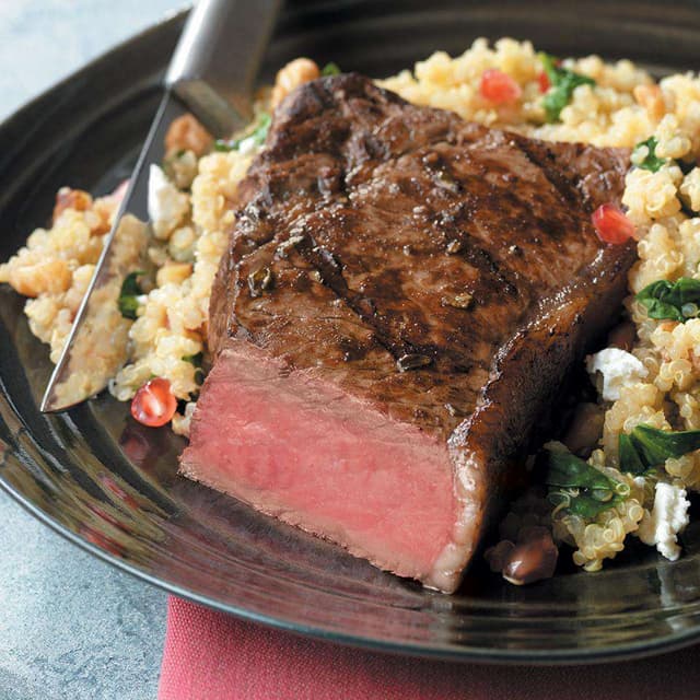 Pomegranate Steak with Quinoa | Punchfork