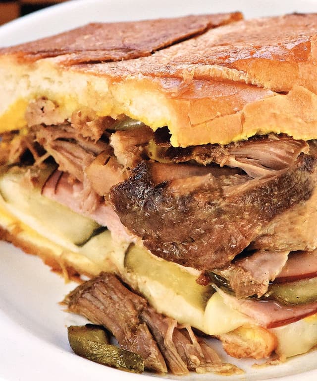 Slow-Cooker Cuban Pulled-Pork Panini Sandwiches | Punchfork