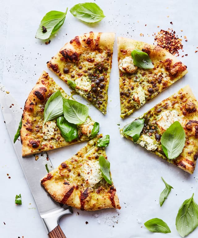 Roasted Garlic-Goat Cheese Pizza | Punchfork