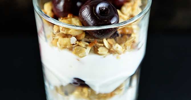 Roasted Cherry Parfait | Punchfork