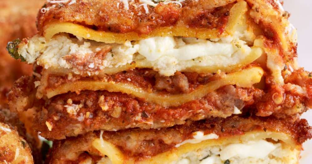 Deep Fried Lasagna | Punchfork